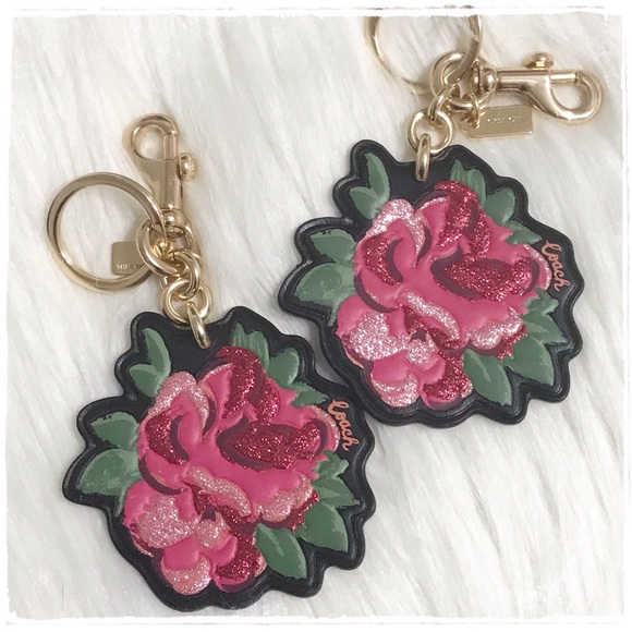 Coach | Accessories | Last Onenew Coach Rose Flower Key Chain Fob ...